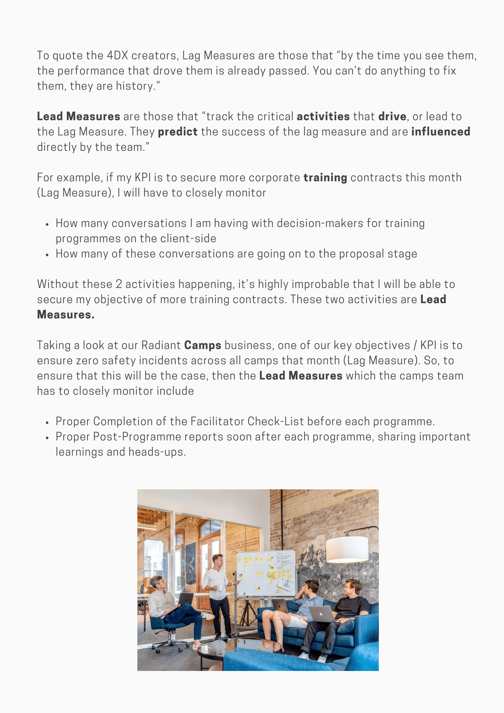 EXECUTIONAL EXCELLENCE & COACHING - Radiant Group