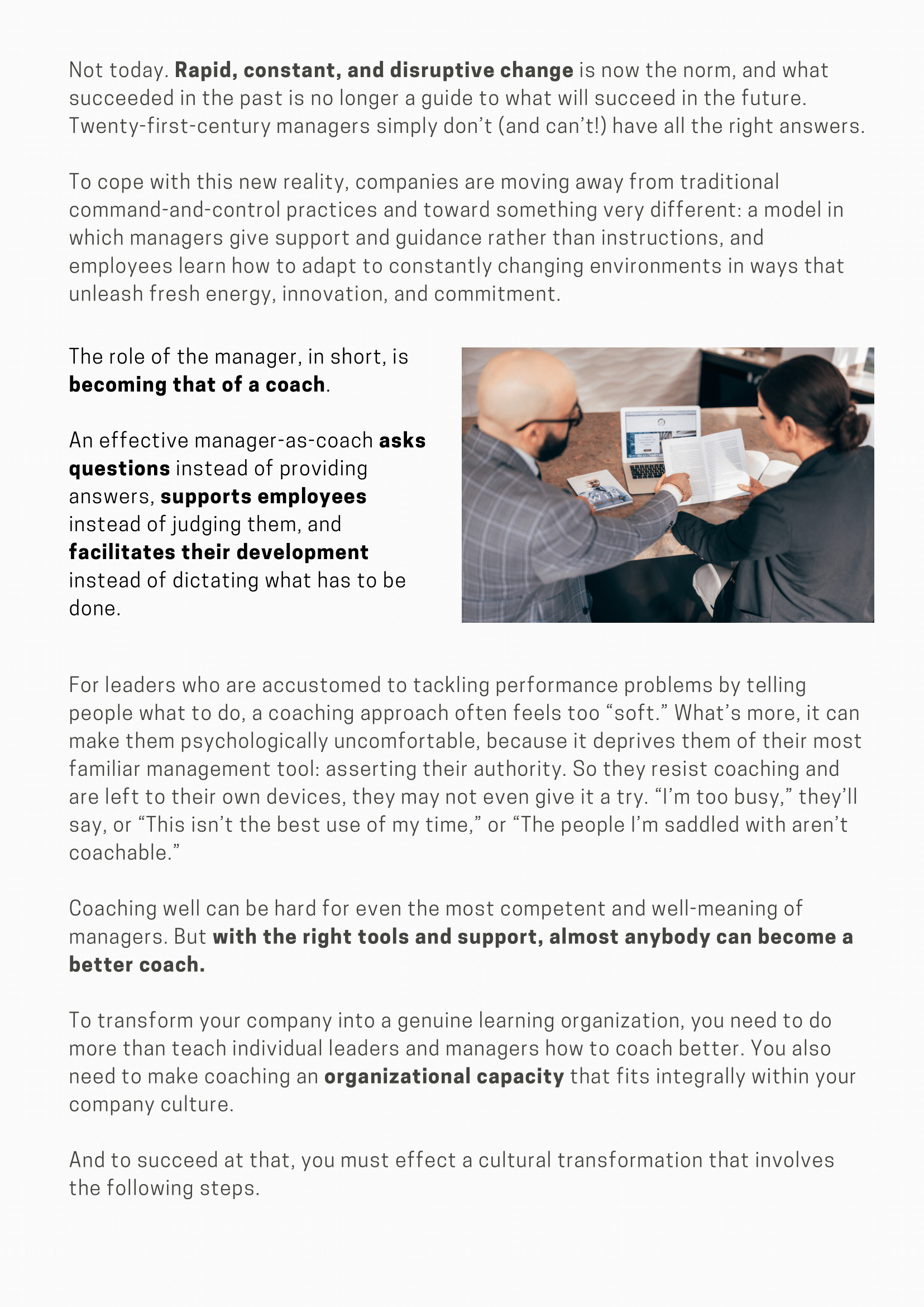 EXECUTIONAL EXCELLENCE & COACHING - Radiant Group