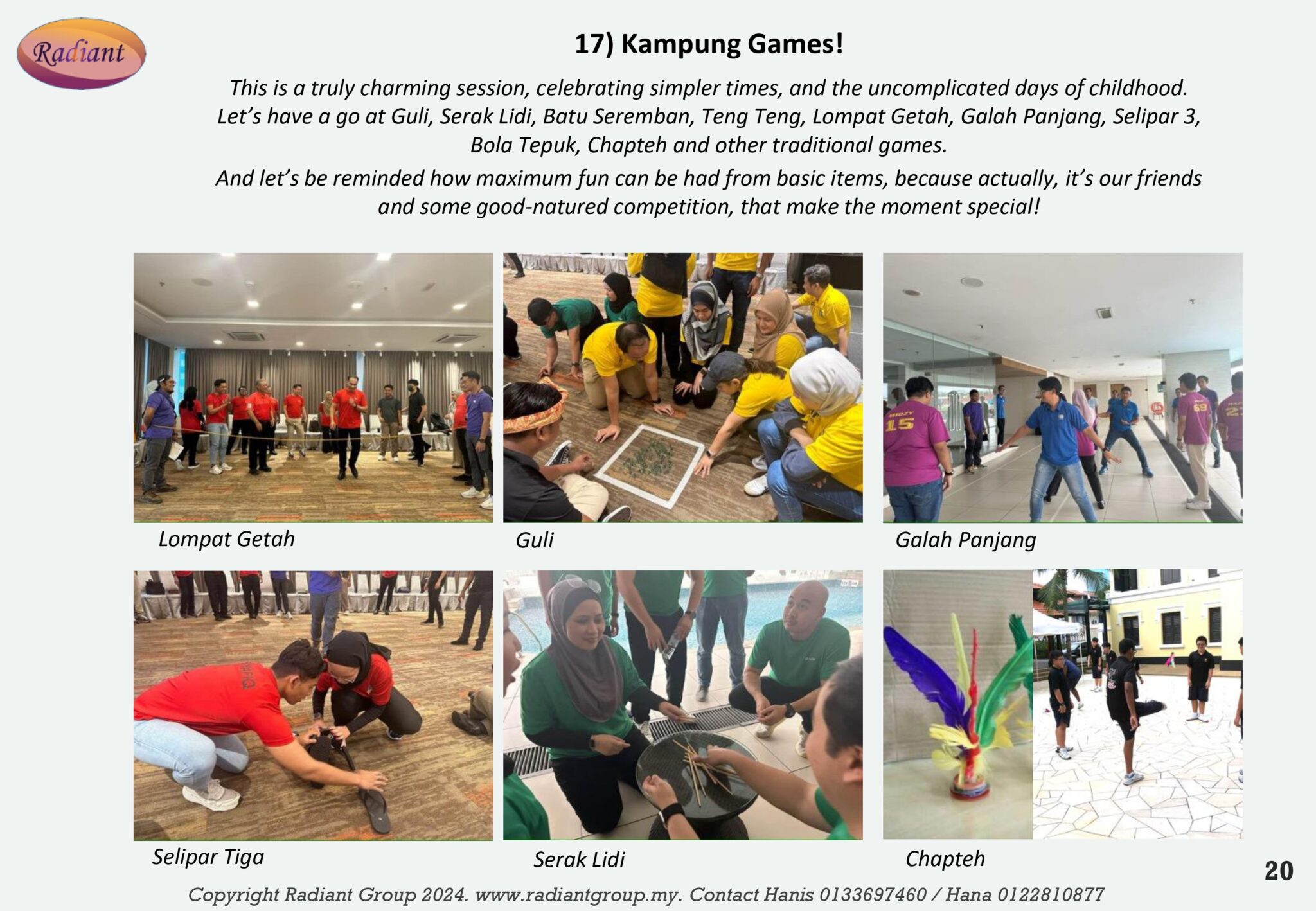 Onsite Game - Radiant Group